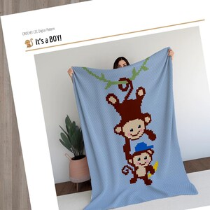 It's a Boy! C2C Blanket Crochet Digital Pattern - Etsy