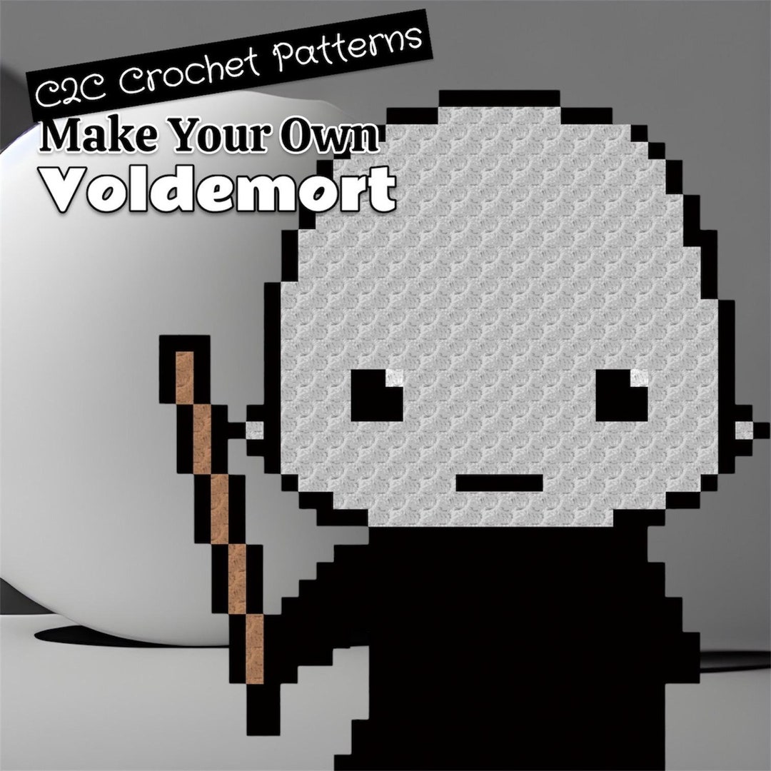 Harry Potter Series Voldemort C2C Crochet Pattern Capture the Dark Lord ...