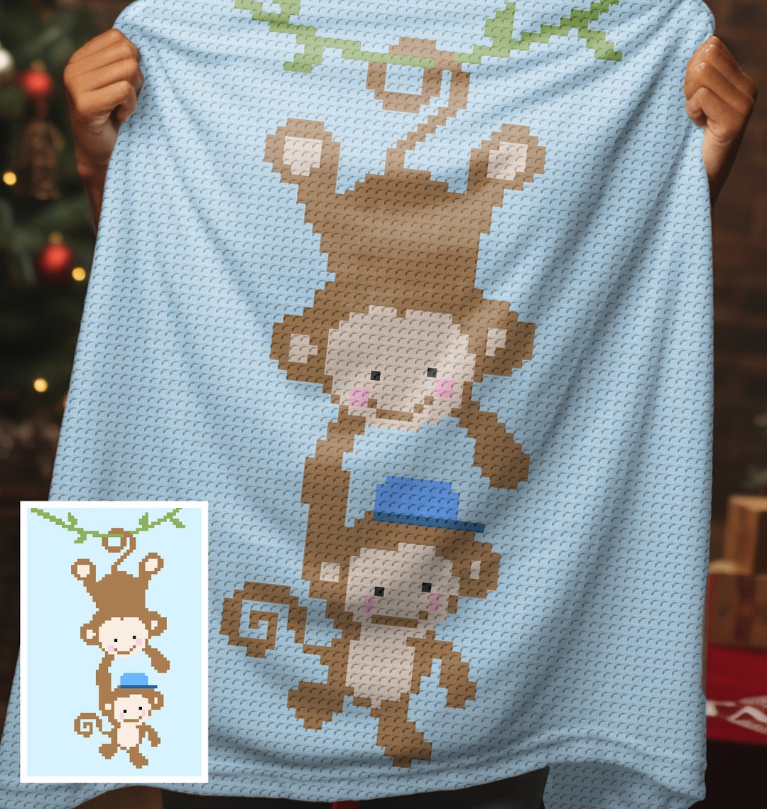 It's a Boy C2C Blanket Crochet Digital Pattern - Etsy