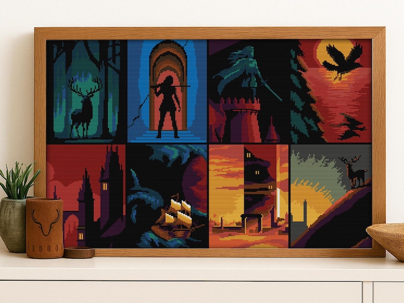 SJM Inspired Cross Stitch Pattern: 8 Book Series Graphgan (PDF Pattern ...