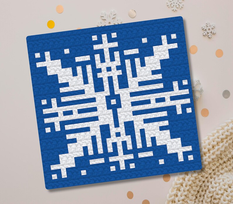 2 for 3 Deal Mosaic Graphgan Patterns Snowflake & Snowman ONLY Graph - Etsy