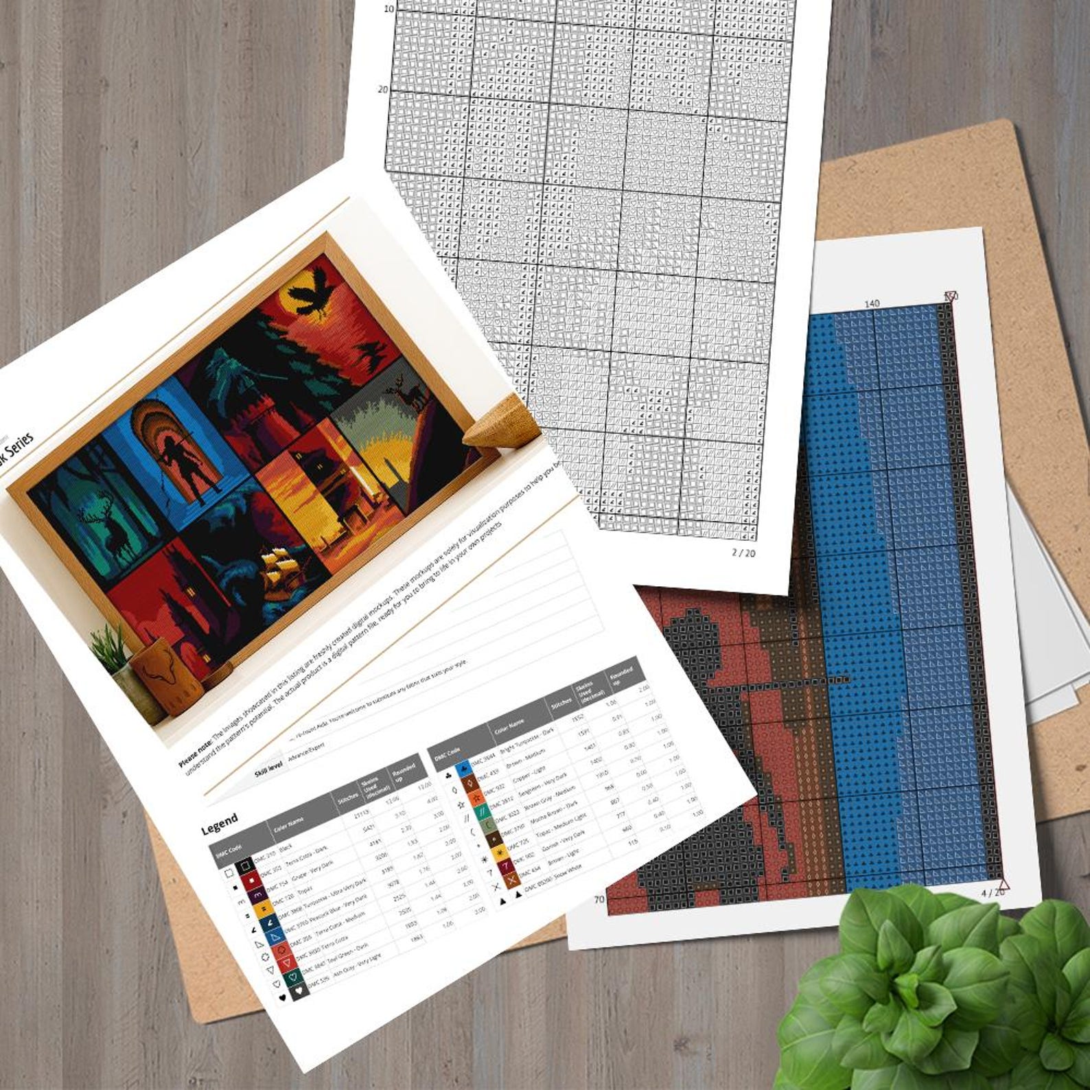 SJM Inspired Cross Stitch Pattern: 8 Book Series Graphgan (PDF Pattern ...
