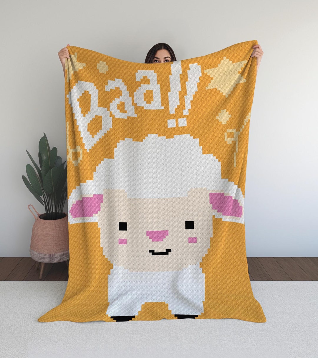 Sheep C2C Crochet Pattern: Farm Animal Blanket (PDF Pattern) - Etsy