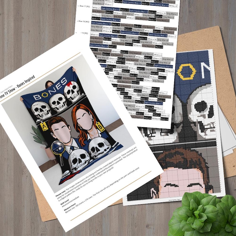 Crime Lab Inspired Skull Crochet Blanket Pattern | Forensic Duo ...