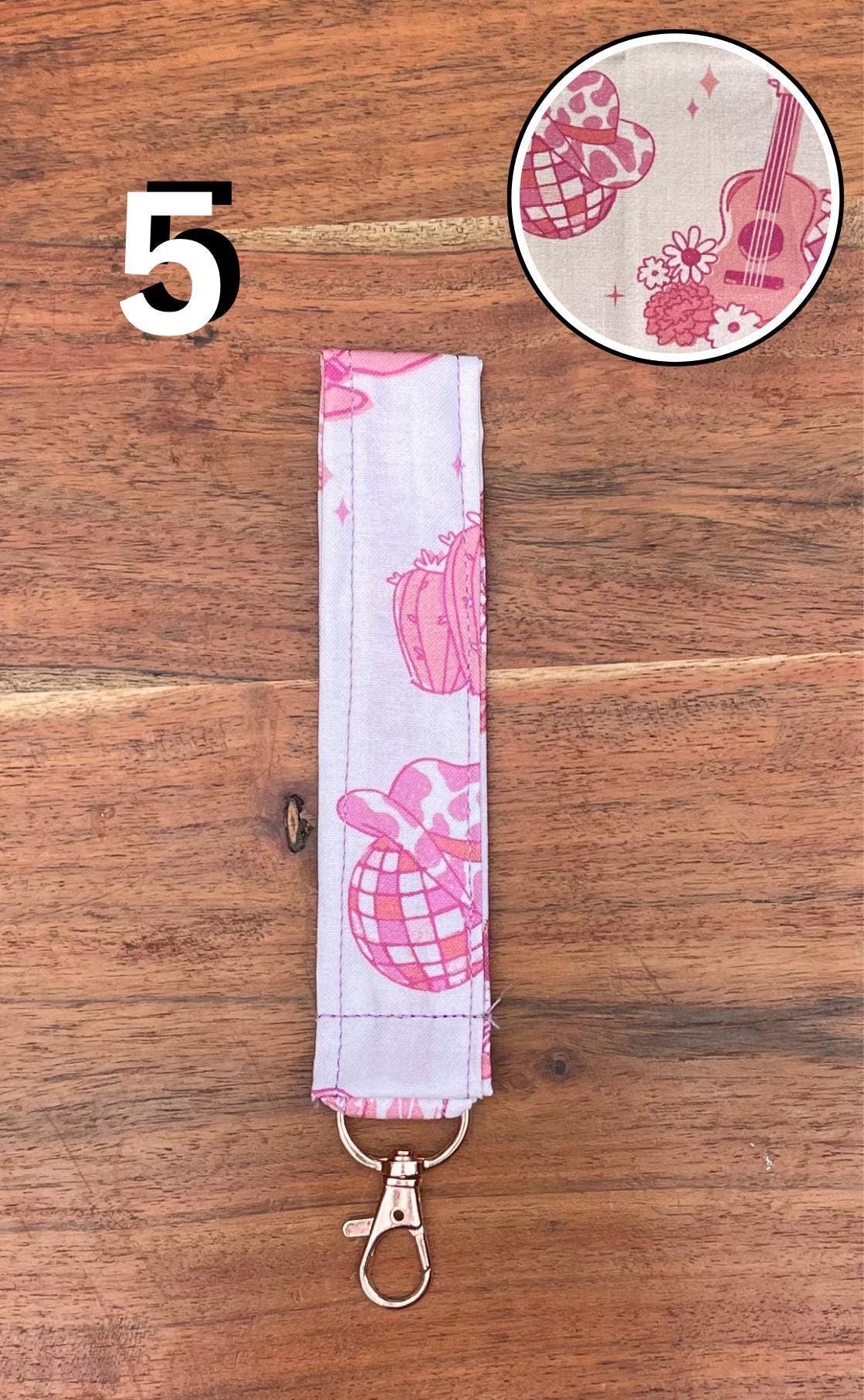 Wristlet Keychains, Cotton Fabric, Great for Car/house Keys, Strawberry ...