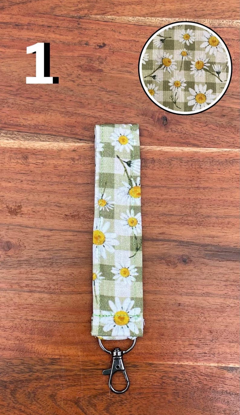 Wristlet Keychains, Cotton Fabric, Great for Car/house Keys, Strawberry ...