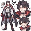 Vampire Dark Prince Vtuber, Premade Vtuber Model, Demon Boy Vtuber ...