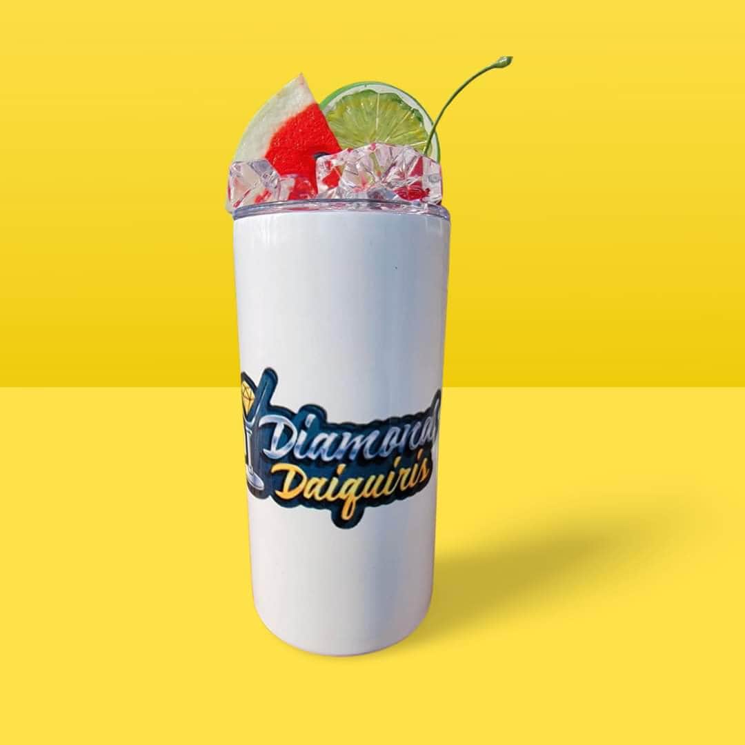 Diamond Daiquiris Stainless Cups- 12 Oz - Etsy