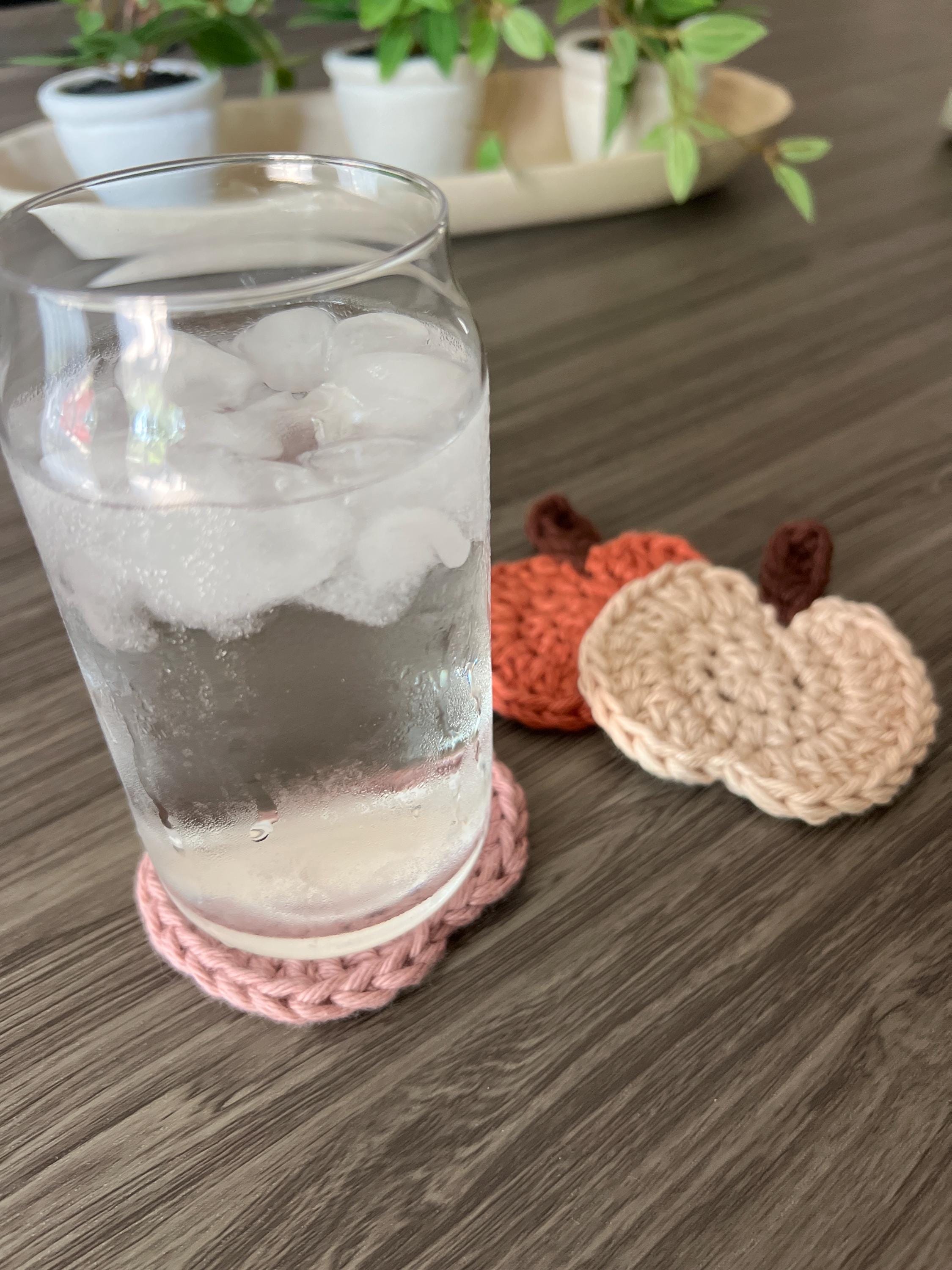 Crochet Pumpkin & Ghost Coasters - Fall Decor Set of 4 - Etsy