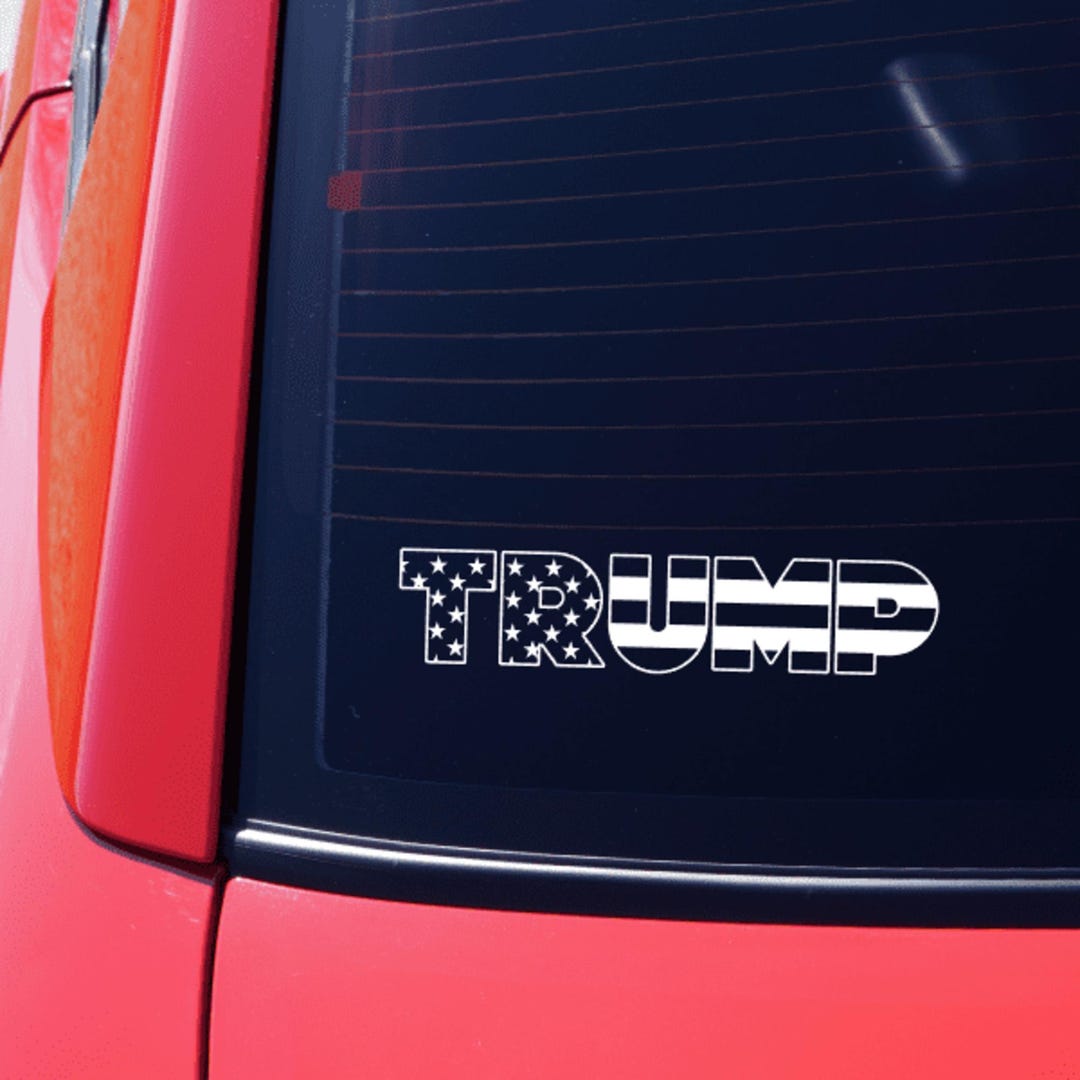 Trump Flag USA Sticker MAGA Decal 45 Donald Trump Sticker Pro Donald ...