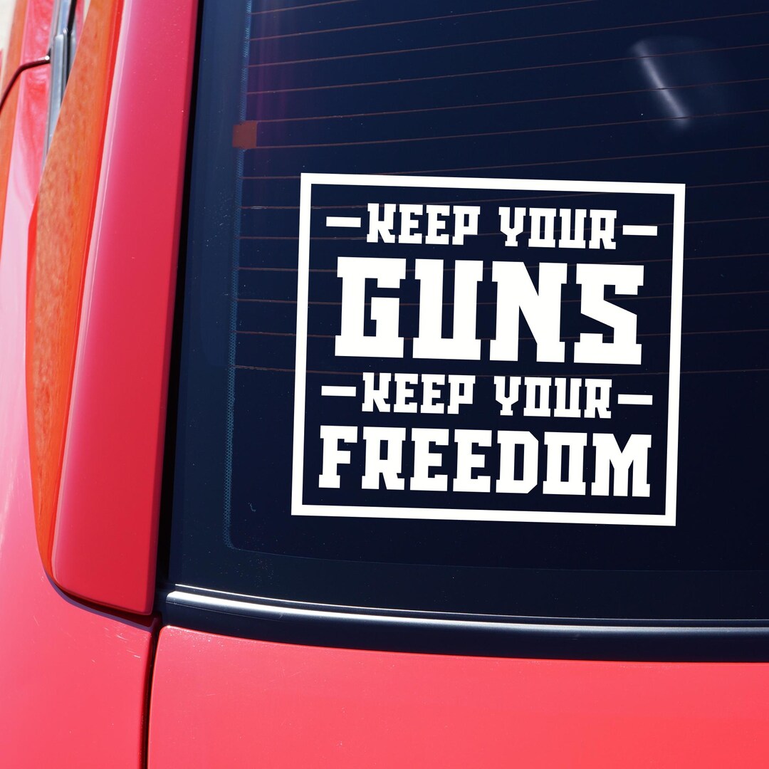 Pro Gun Sticker Pro Gun Decal Pro 2a Support Sticker Patriotic Sticker ...