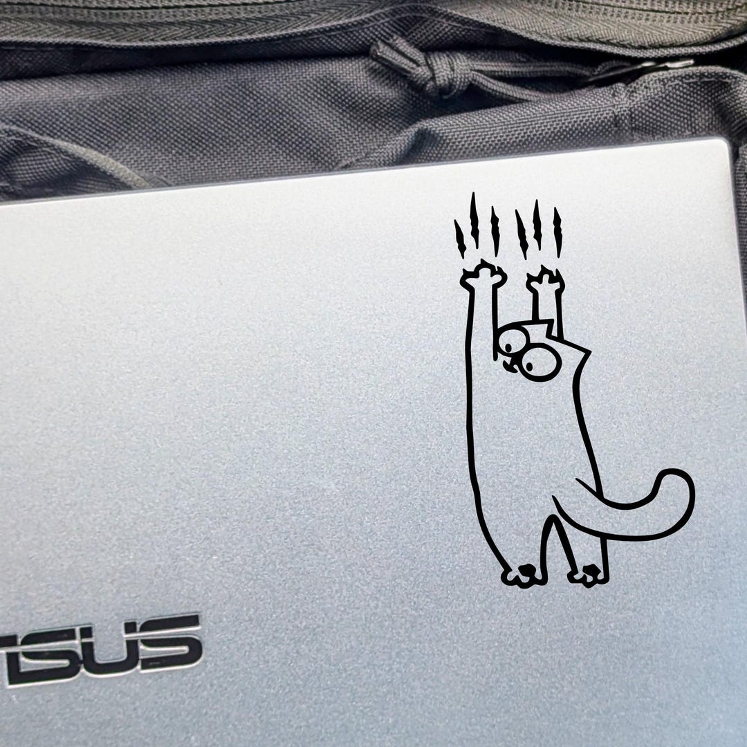 Falling Cat Decal Funny Cat Lover Car Window Graphic Cute Pet Owner ...