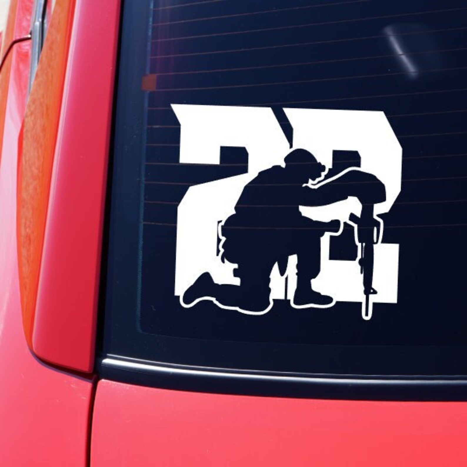 22 a Day Decal, Veteran Sticker, Military Sticker, Combat Decal ...