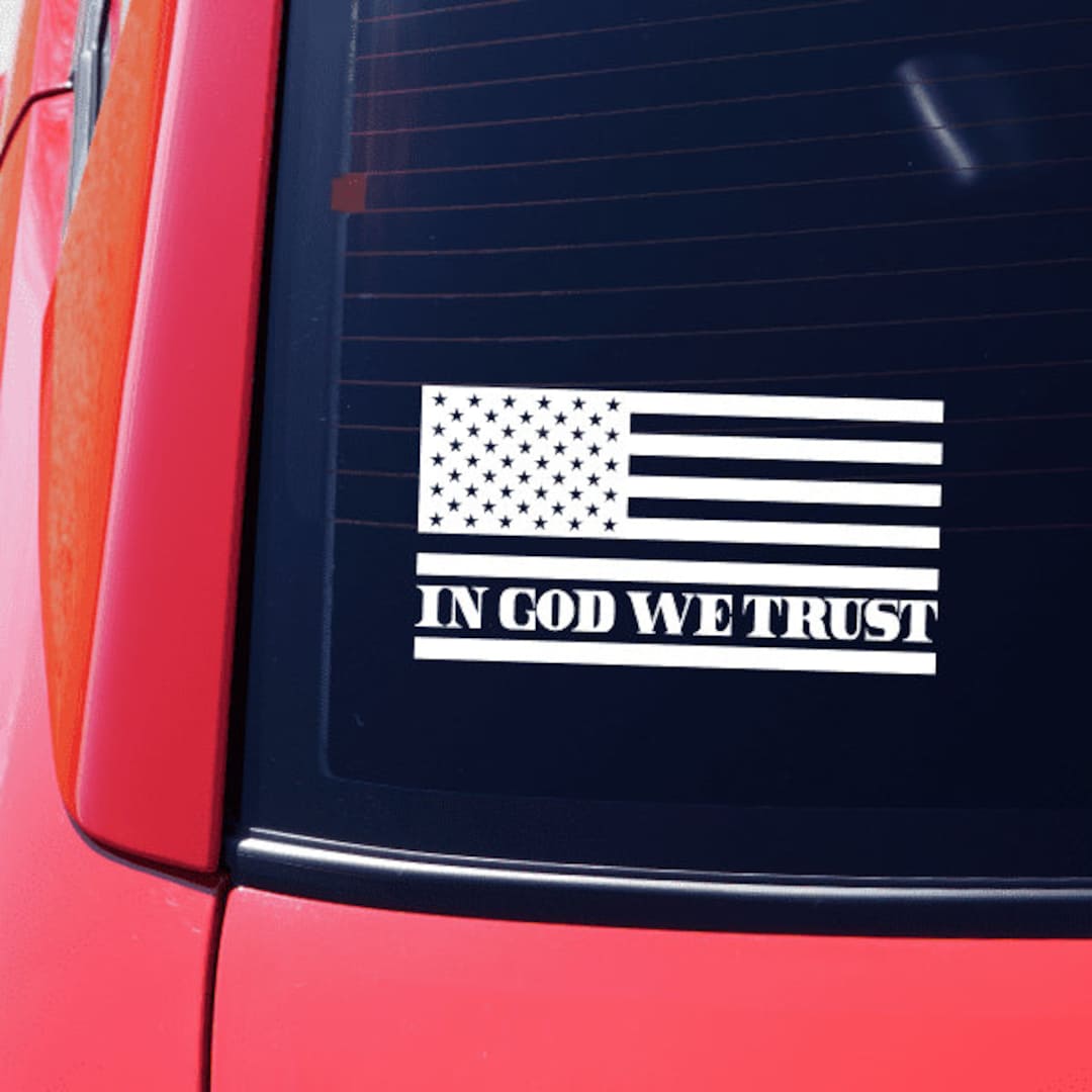 In God We Trust Decal Jesus Sticker Bible Decal Vinyl Transfer Sticker ...