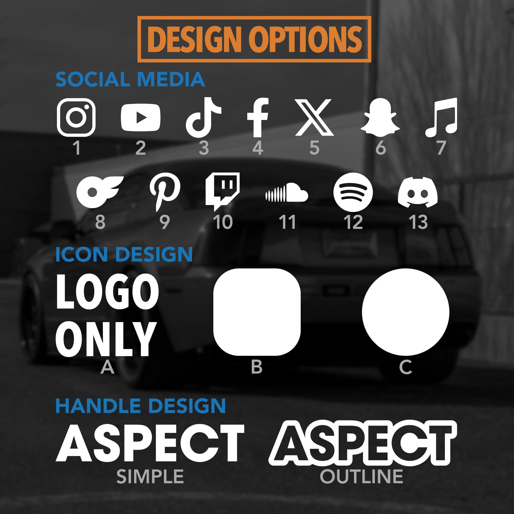 Custom JDM Instagram Name Sticker Pair Import Text Decal Instagram ...