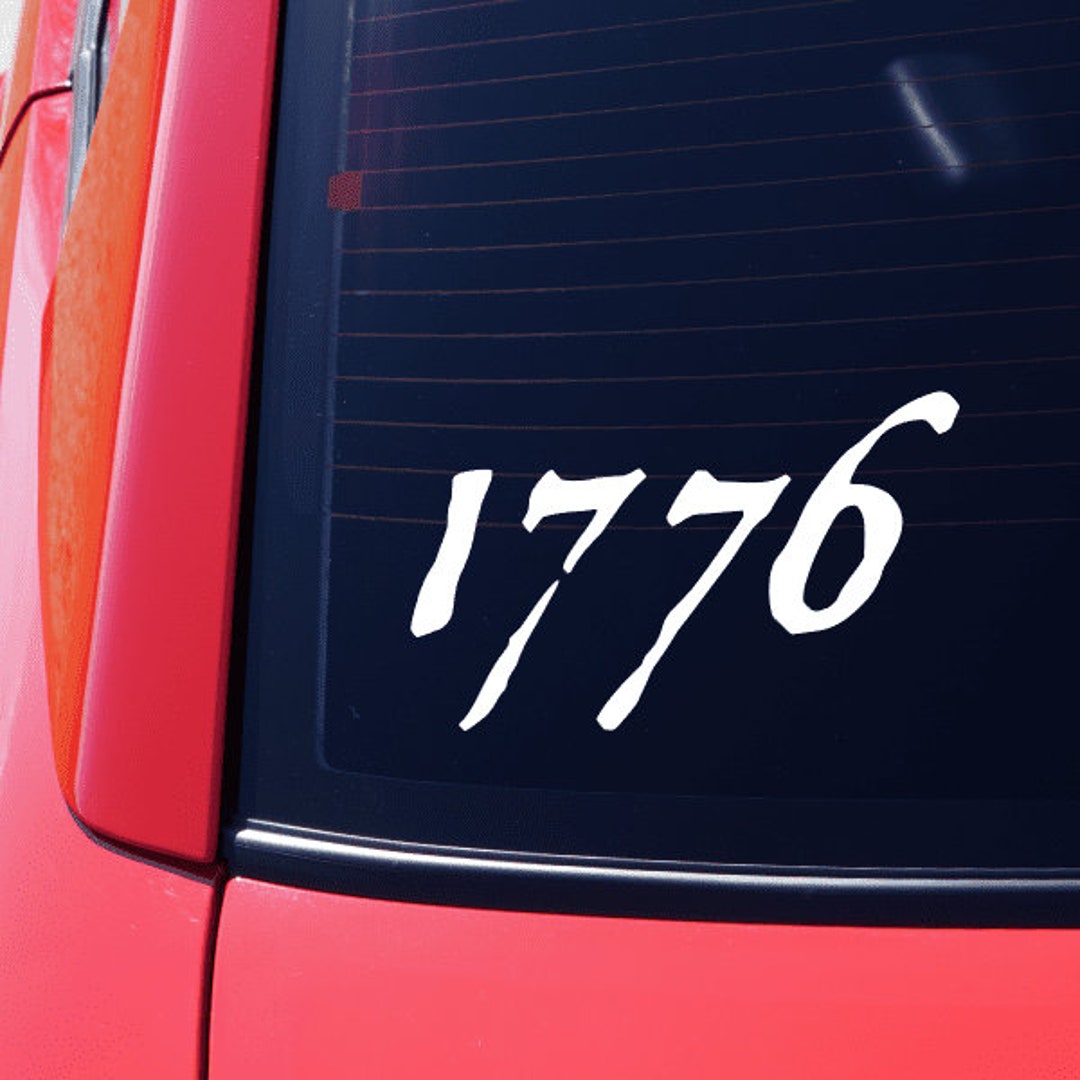 1776 Decal, 1776 Sticker, USA Decal, USA Sticker, America Decal ...