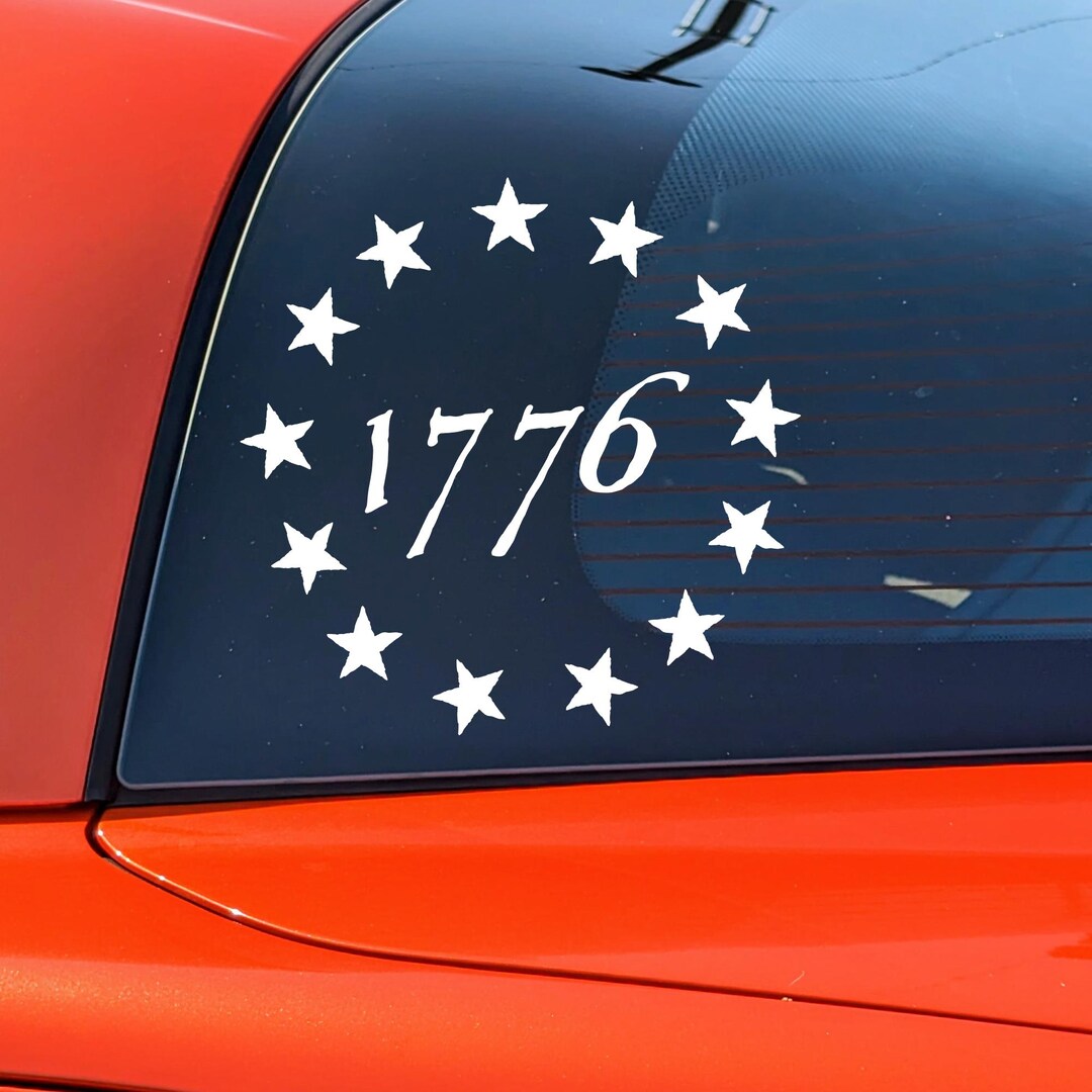 1776 Sticker Betsy Ross Flag Decal Pro American USA Pride Proud America ...