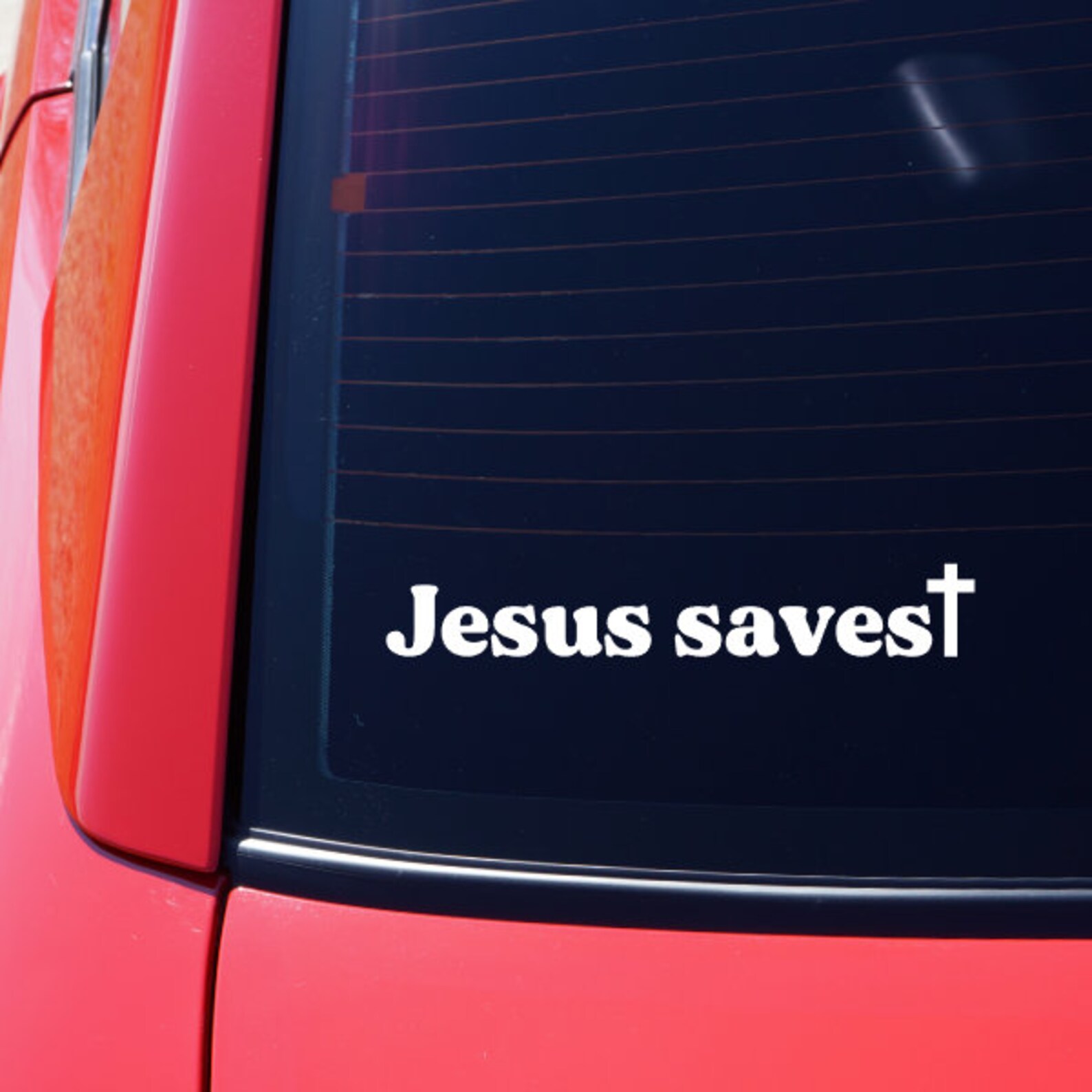 Jesus Saves Decal Jesus Sticker Bible Decal Vinyl Transfer Sticker ...