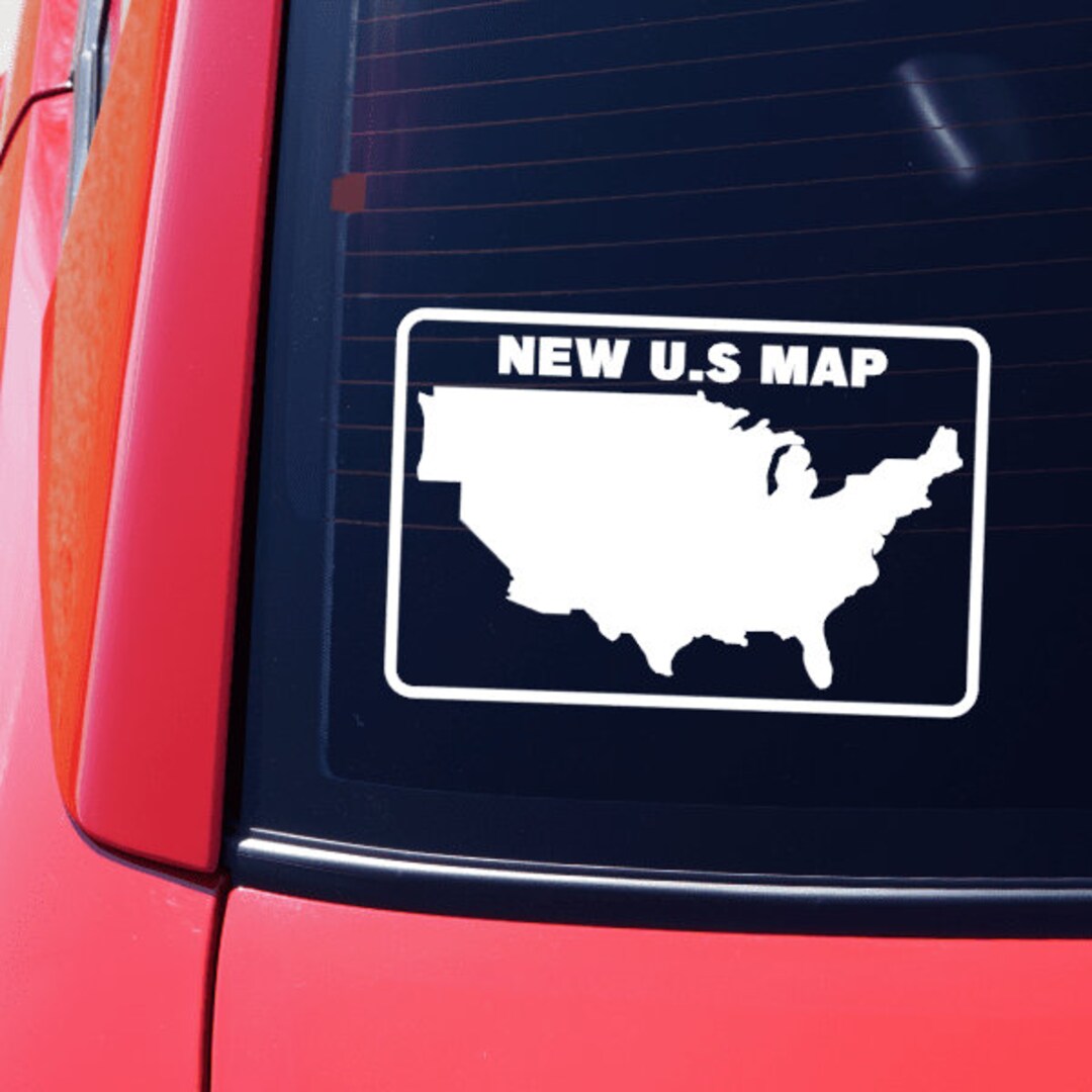 New US Map Decal, USA Decal, America Decal, Republican Decal ...