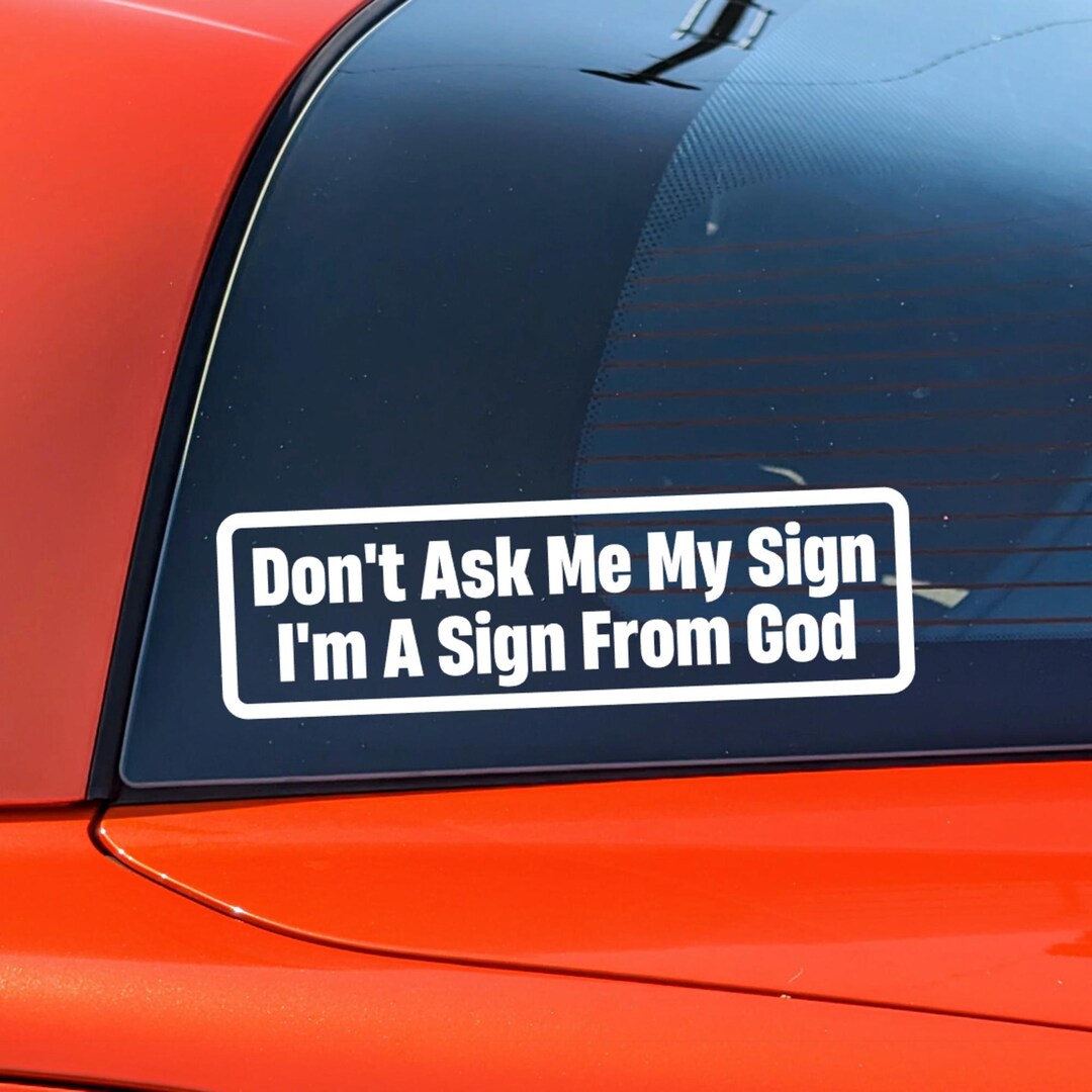 Sign From God Sticker Jesus Sticker Car Jesus Decal Christian Sticker ...