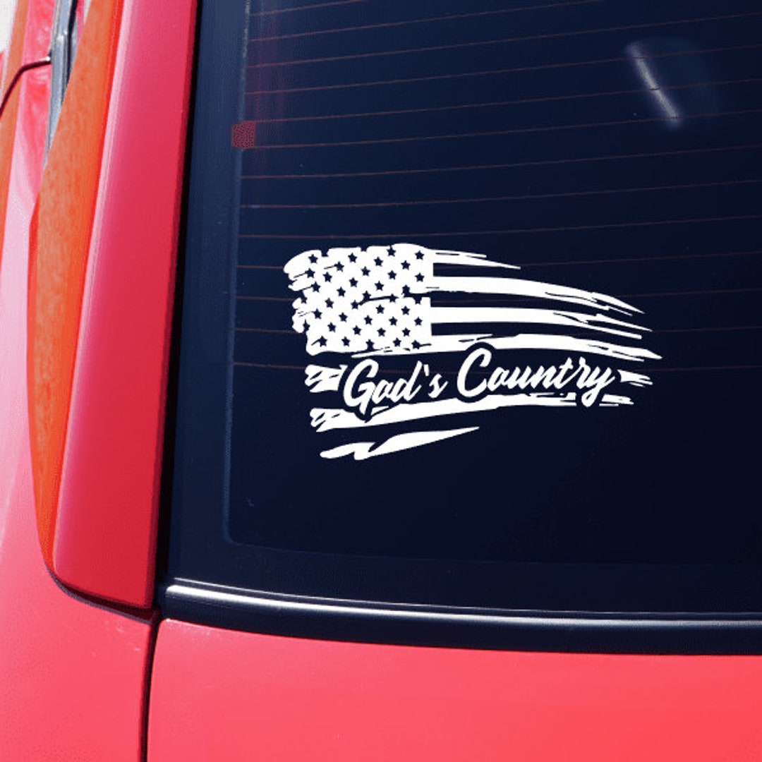Gods Country Decal Jesus Sticker Bible Decal Vinyl Transfer Sticker ...