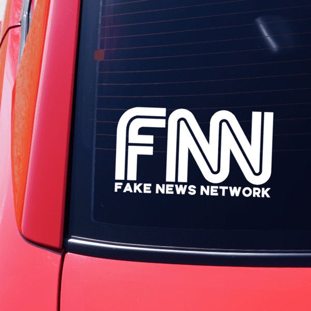 Fake News Network Decal, USA Decal, America Decal, Republican Decal ...