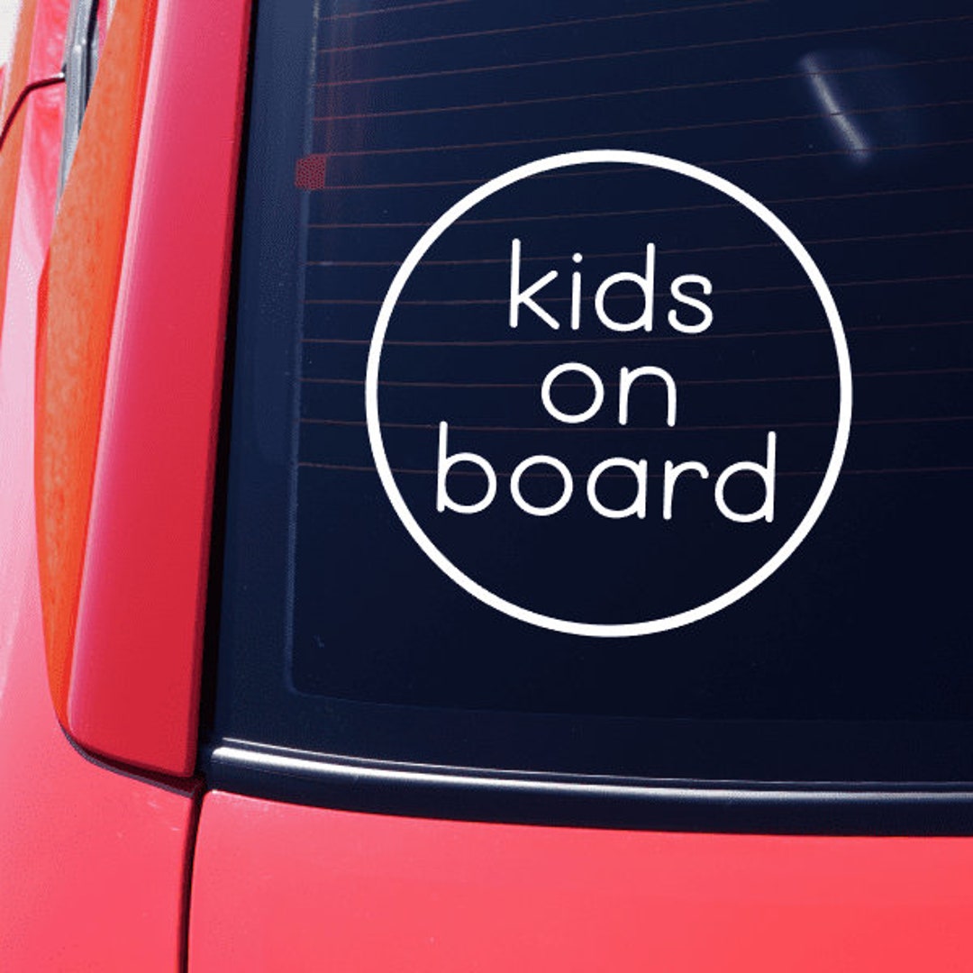 Kids on Board Decal Kids on Board Sticker Kids Car Decal Baby on Board ...