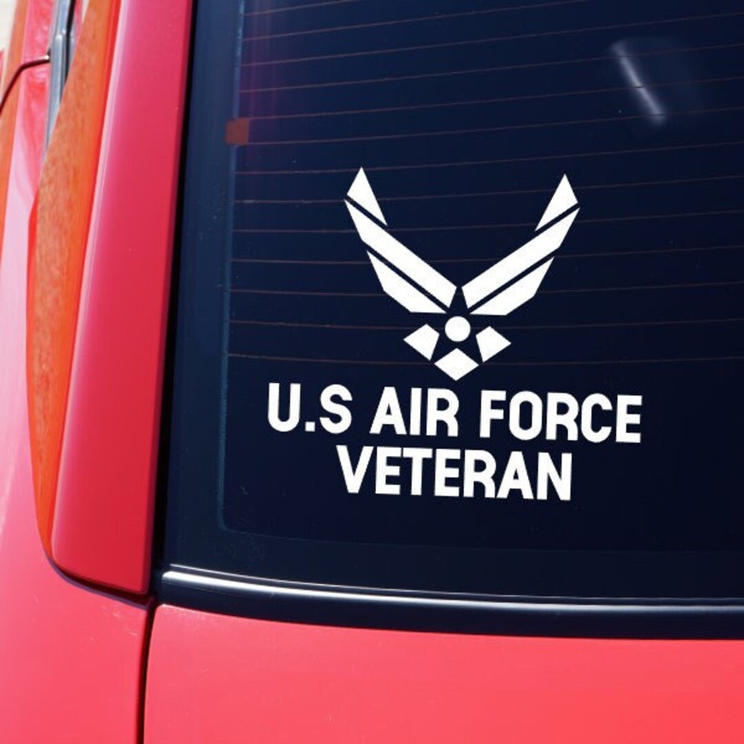 US Air Force Veteran Decal, Veteran Sticker, Military Sticker, Combat ...