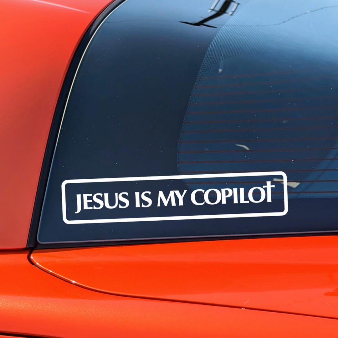 Jesus is My Copilot Sticker Jesus is My Copilot Decal Jesus Car Sticker ...