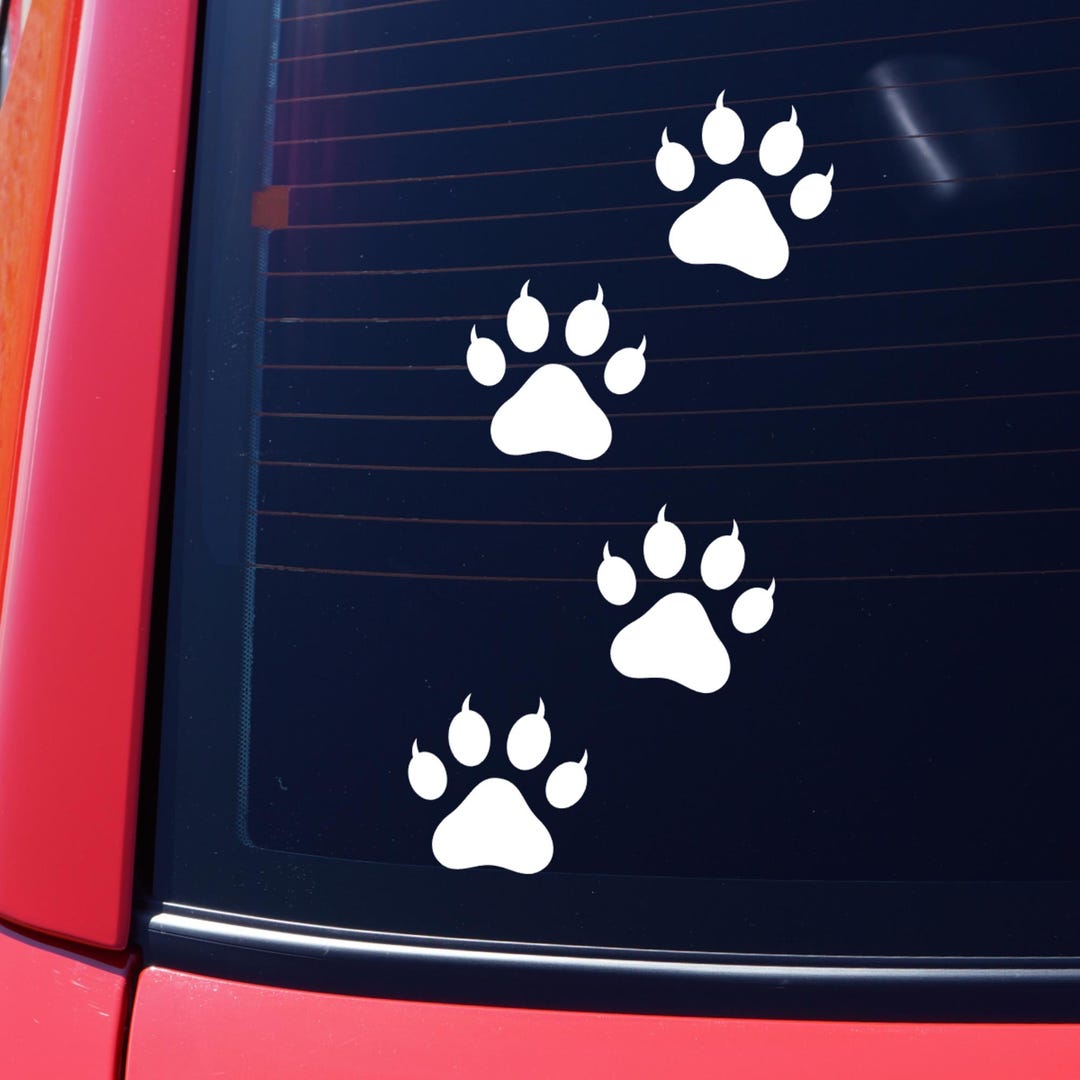 Walking Cat Paws Sticker Cat Decal Cat Owner Cute Cat Lover Gift Funny ...