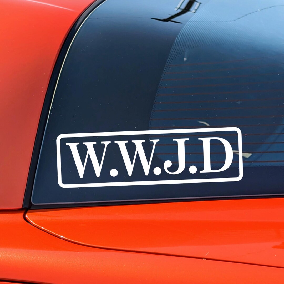 WWJD Sticker Jesus Sticker Christian Faith Gift Religious Church Decal ...