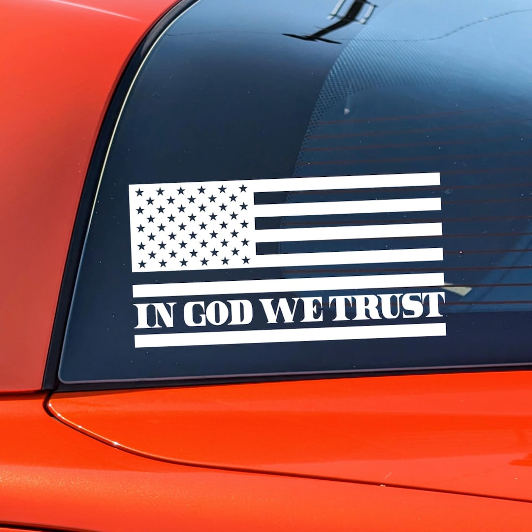 In God We Trust Sticker in God We Trust Decal God Sticker God Decal ...