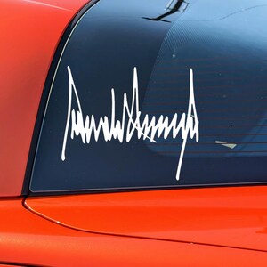 Donald Trump Signature Sticker MAGA Decal 47 Donald Trump Sticker Pro ...