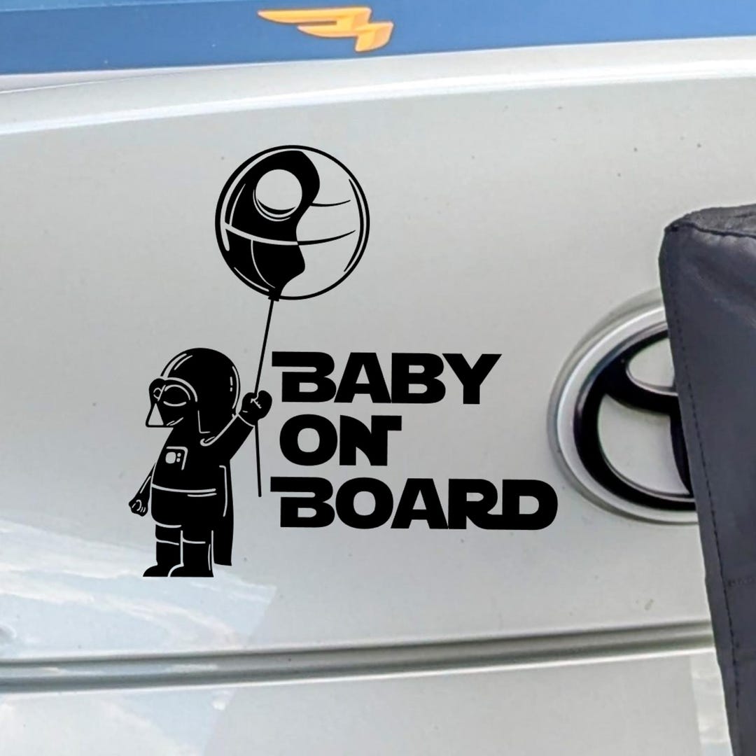 Baby on Board Sticker Funny Baby on Board Decal New Parents Baby Gift ...