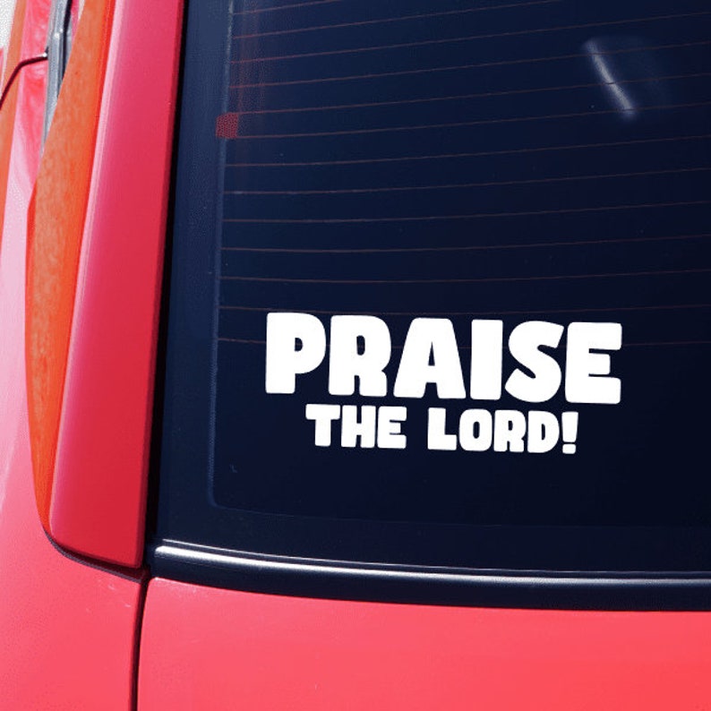 Praise the Lord Decal Jesus Sticker Bible Decal Vinyl Transfer Sticker ...