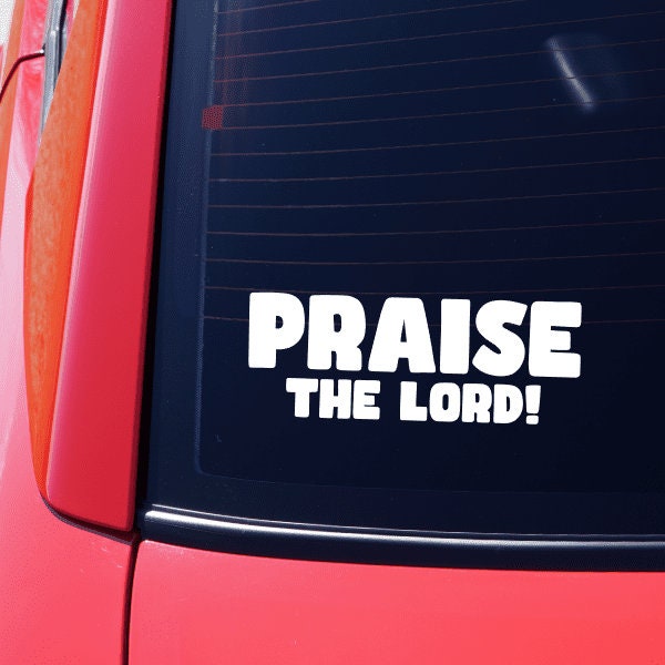 Praise the Lord Decal Jesus Sticker Bible Decal Vinyl Transfer Sticker ...