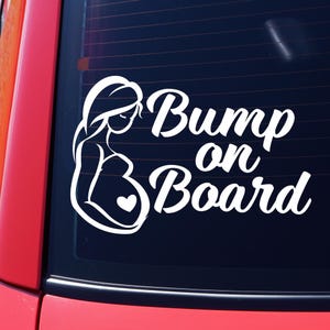Bump on Board Sticker – Pregnant Mom Decal, Expecting Parents Gift, New ...