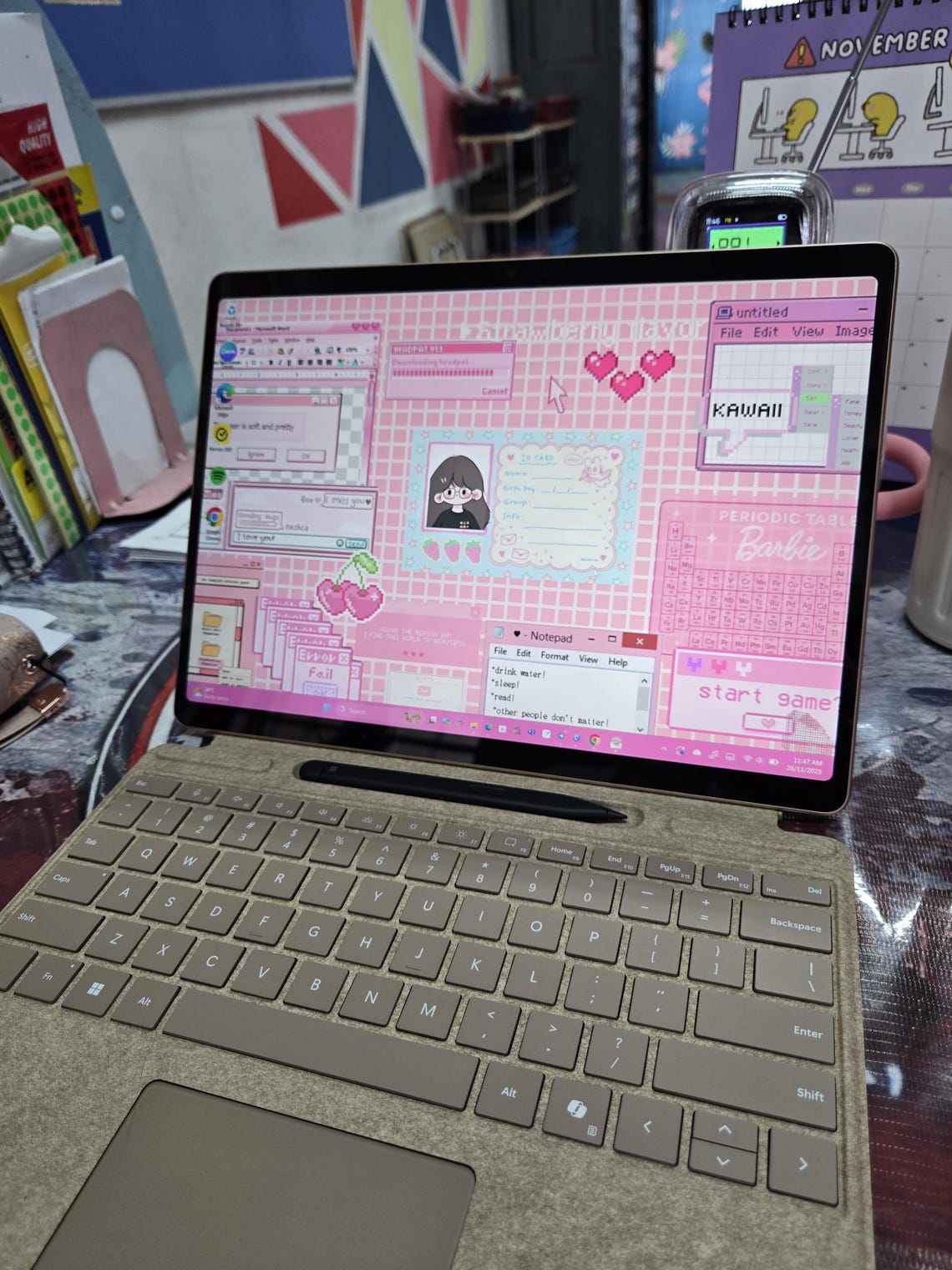 Strawberry Flavour Wallpaper Desktop - Etsy