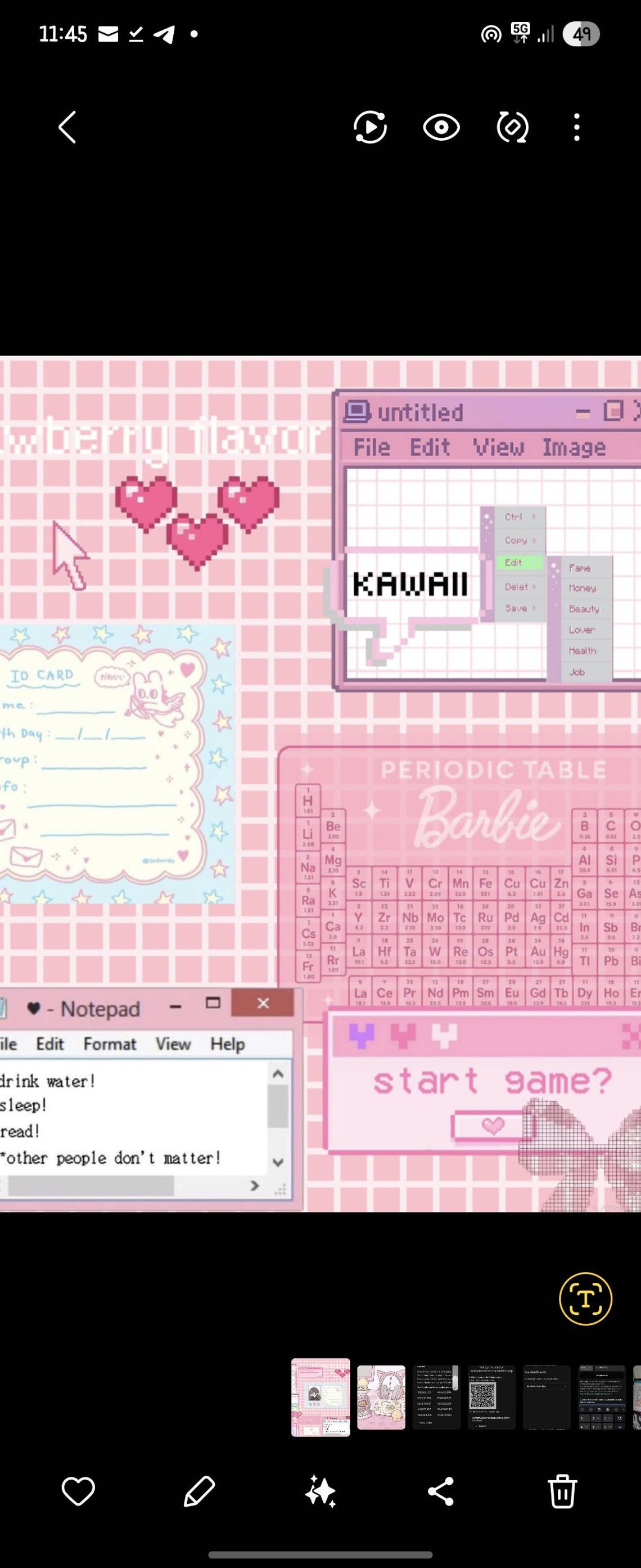Strawberry Flavour Wallpaper Desktop - Etsy