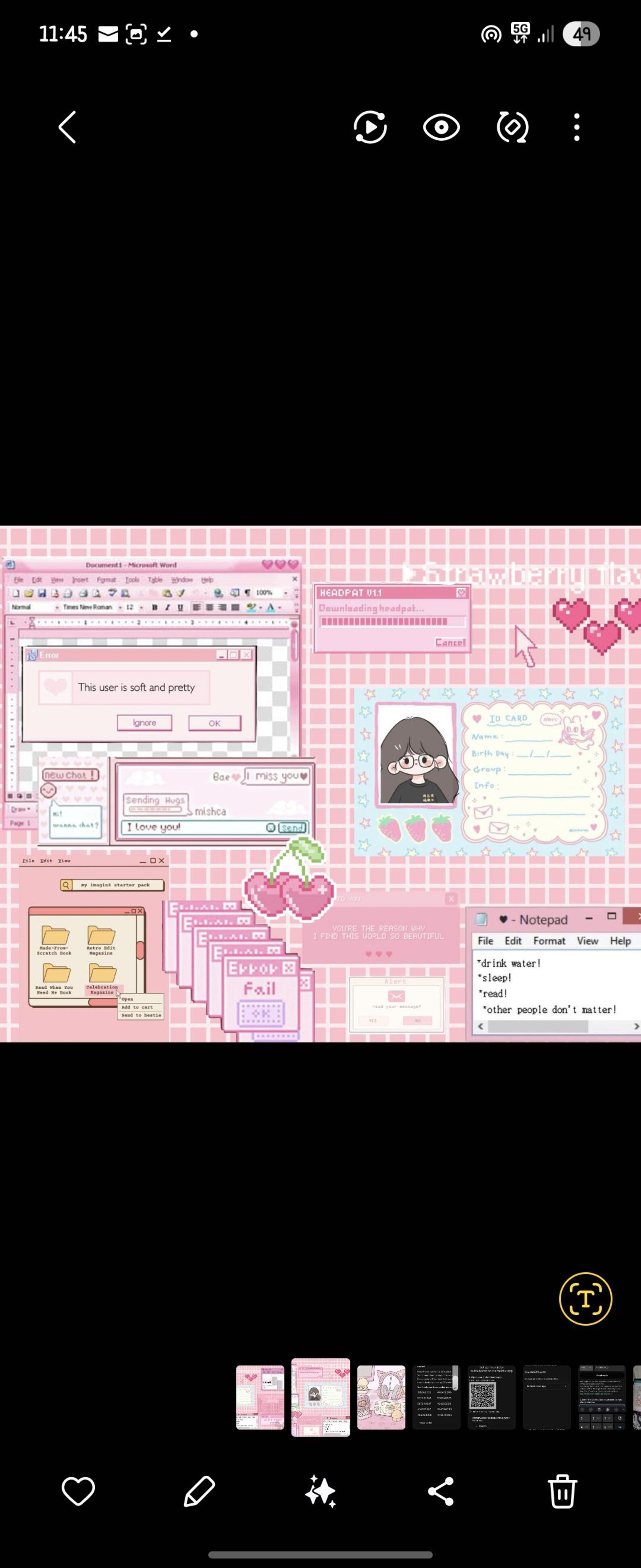 Strawberry Flavour Wallpaper Desktop - Etsy