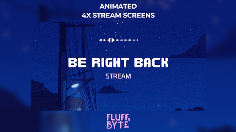 4x Animated 90s Resident Night Scene Stream Screens / Aesthetic ...
