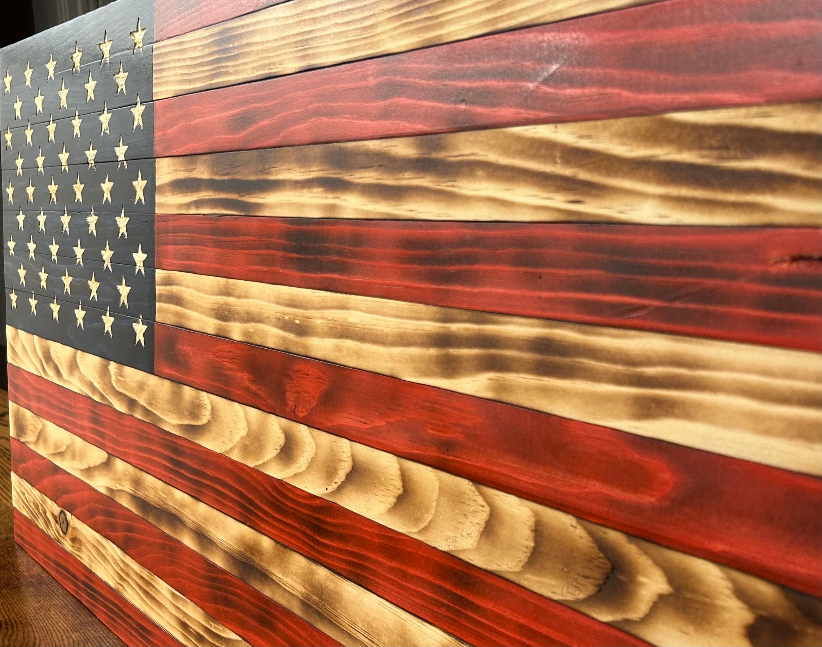 Rustic American Wood Flag, Distressed Flag, Patriotic, American Flag ...