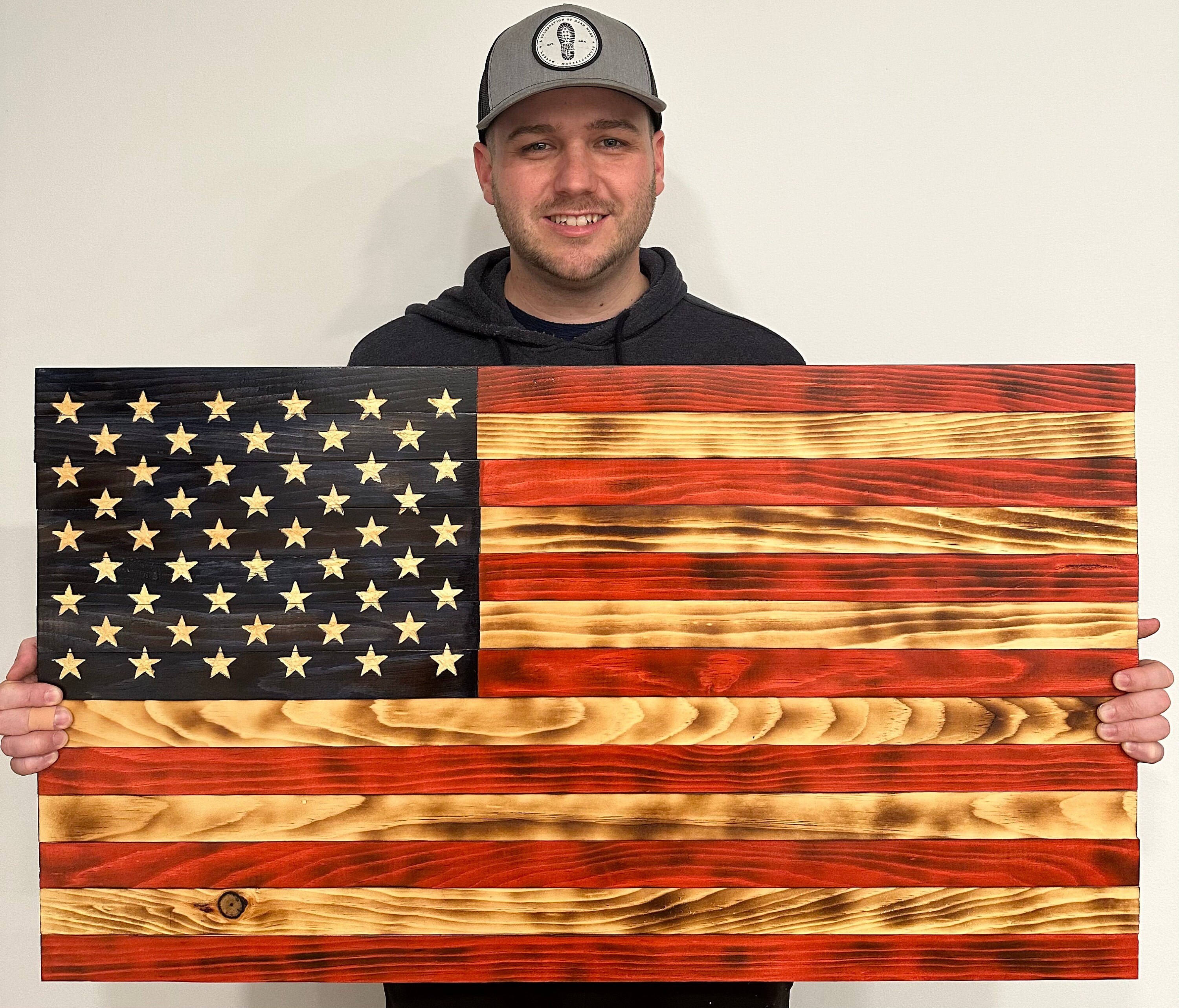 Rustic American Wood Flag, Distressed Flag, Patriotic, American Flag ...