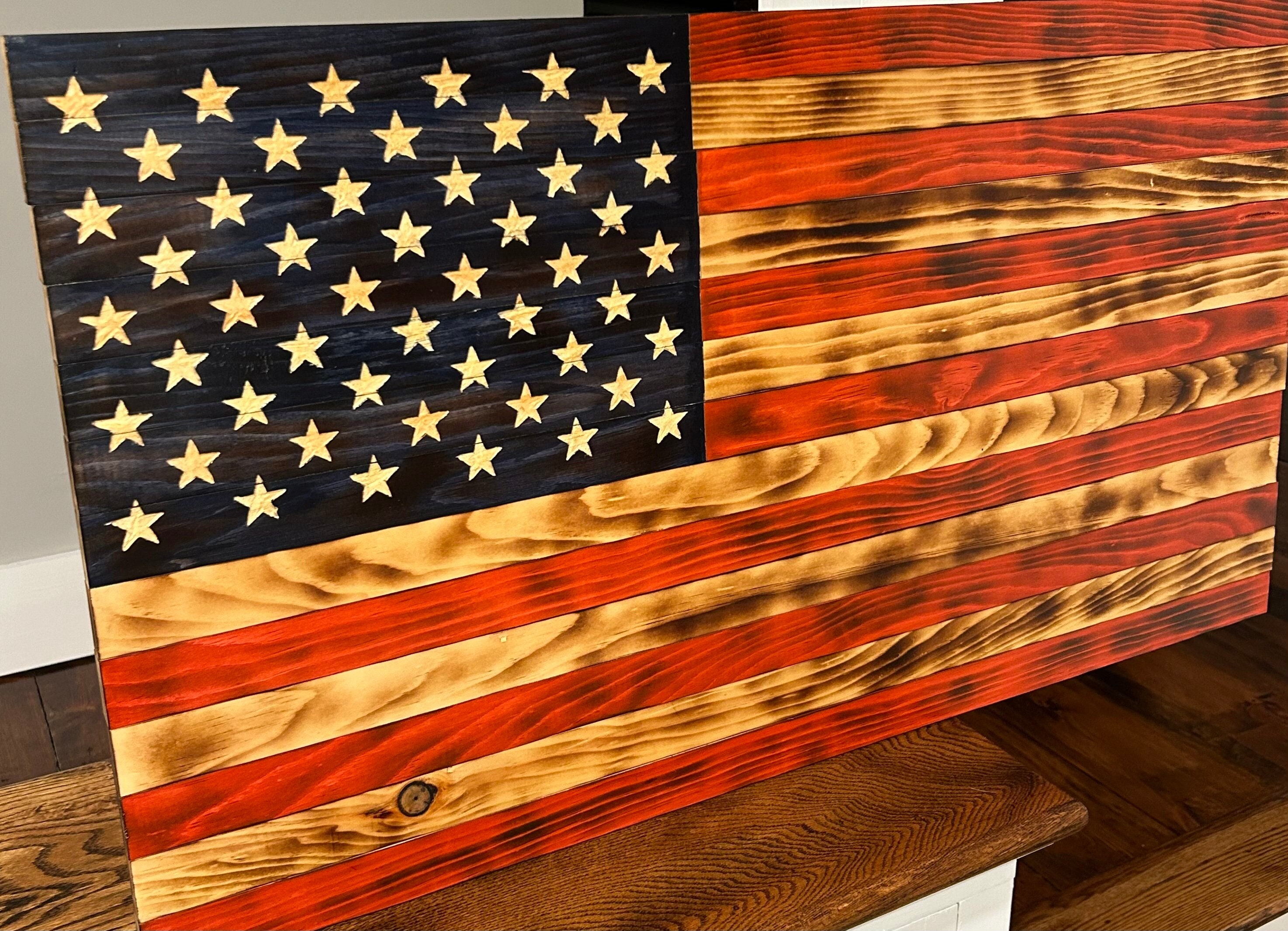 Rustic American Wood Flag, Distressed Flag, Patriotic, American Flag ...