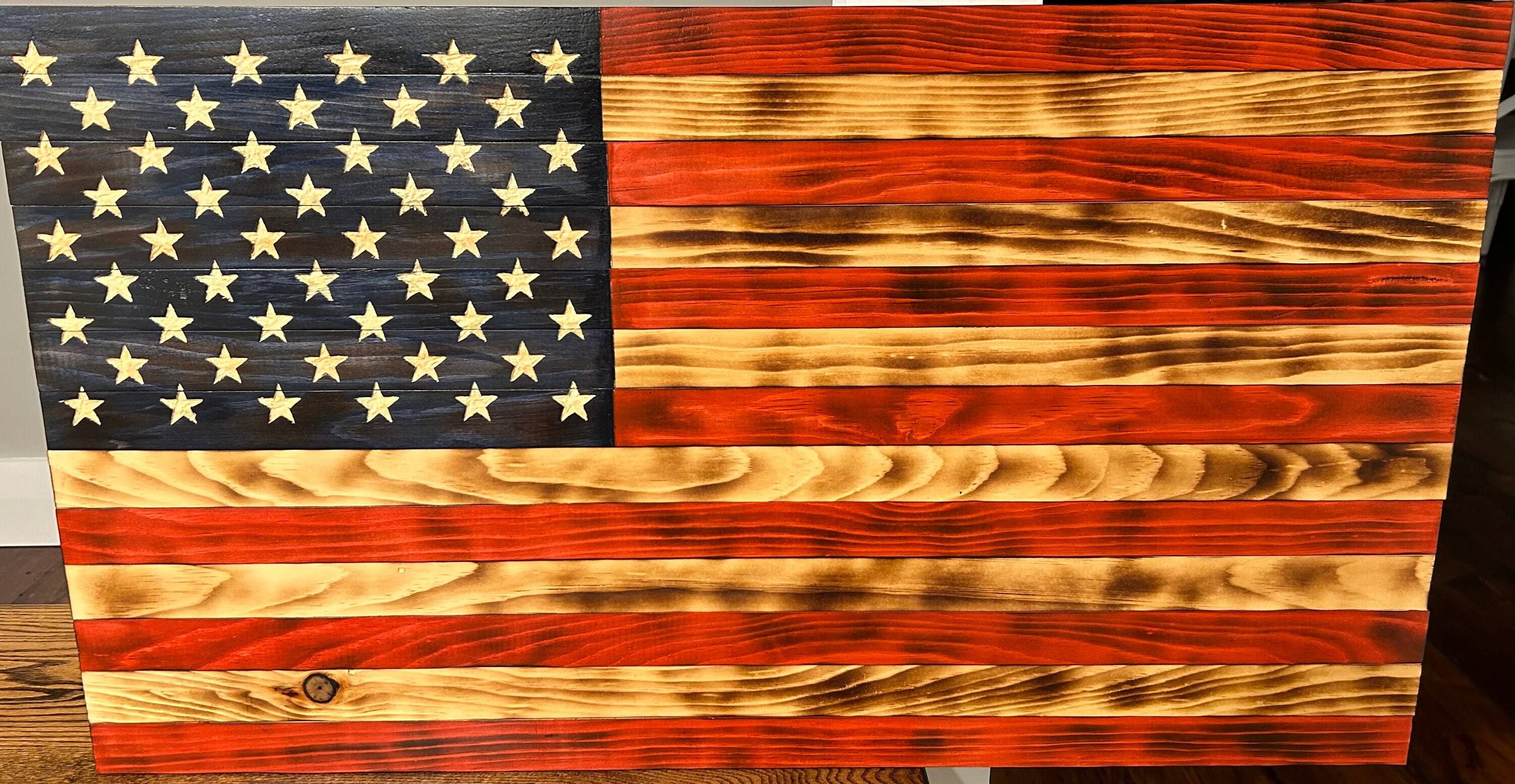 Rustic American Wood Flag, Distressed Flag, Patriotic, American Flag ...