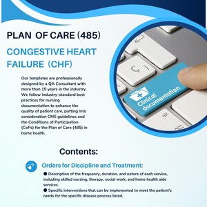 Congestive Heart Failure Home Health Plan of Care - Etsy