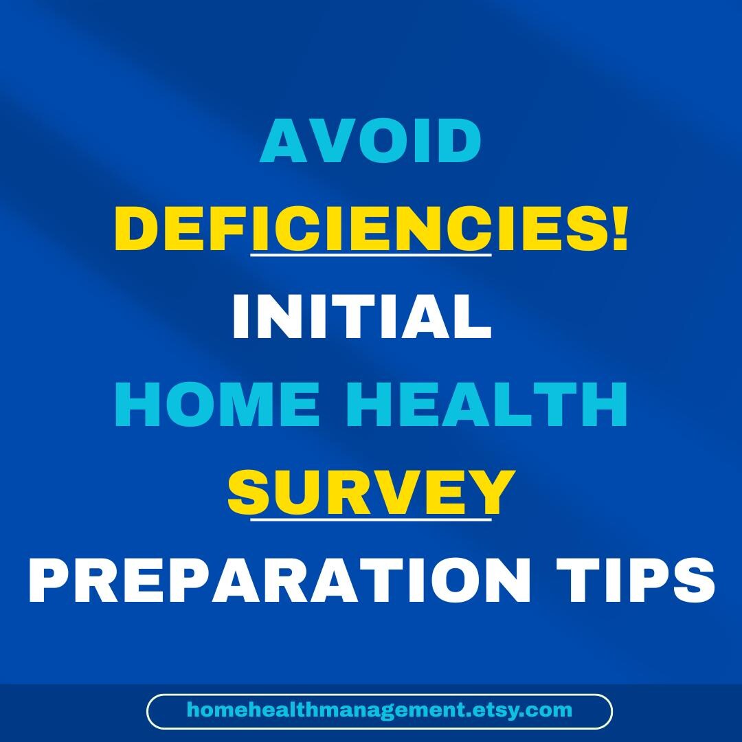 Initial Survey Readiness for Home Health - Etsy