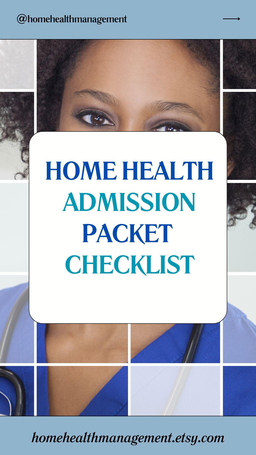 Home Health Admission Packet Guide - Etsy