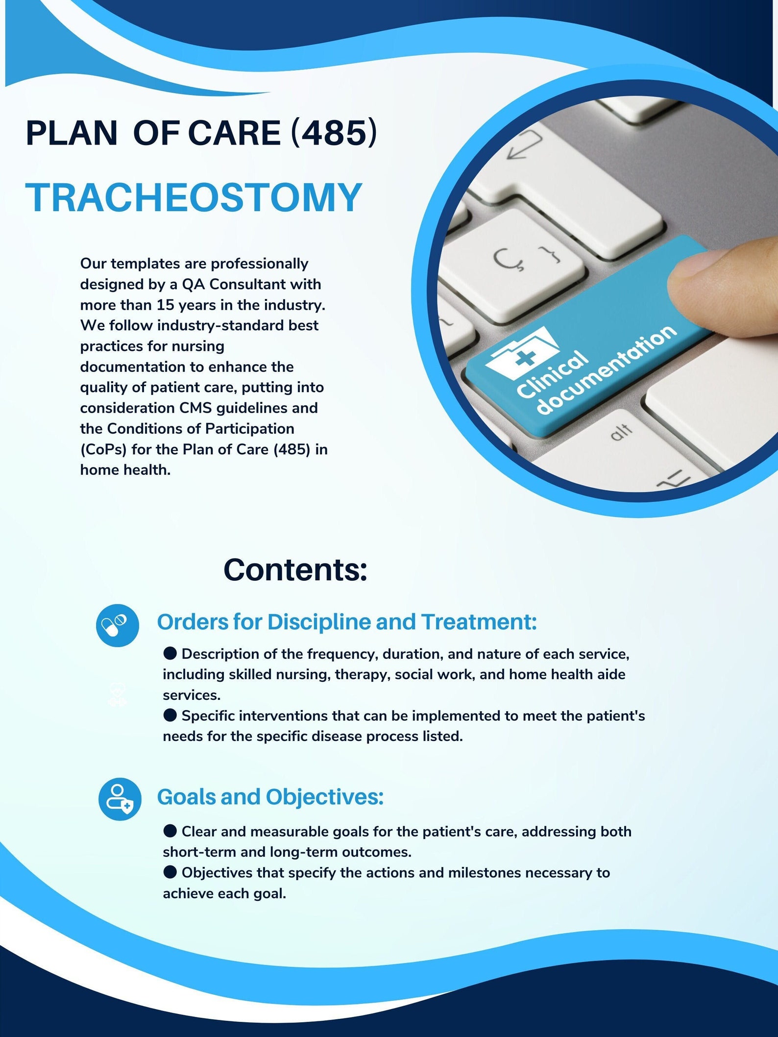 Tracheostomy Plan of Care for Home Health - Etsy