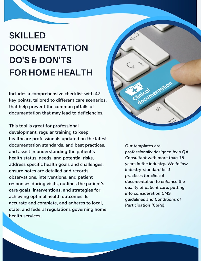 Skilled Documentation Do's and Don'ts for Home Health - Etsy
